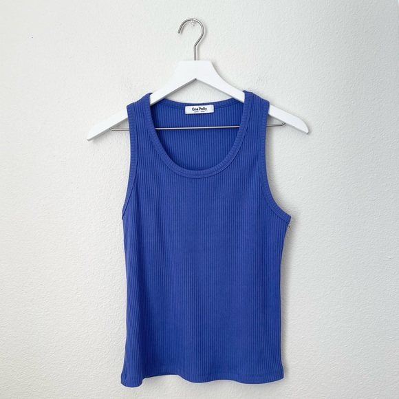 Ena Pelly | Tops | Ena Pelly Purple Ribbed Tank Top | Poshmark